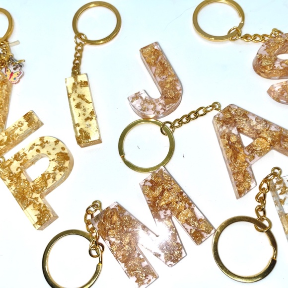 Accessories | Gold Flakes Infused Keychains | Poshmark